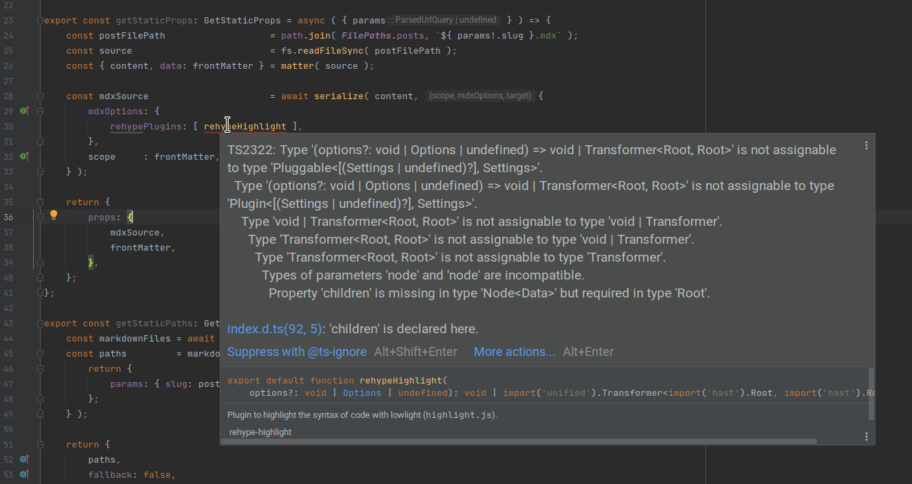 Property 'children' is missing in type 'Node ' but required in type 'Root' · Issue #226 ...