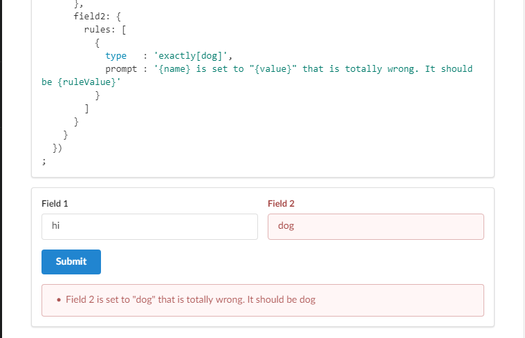 Form validation for exact rule is not working in Form example · Issue #5539 · Semantic-Org ...