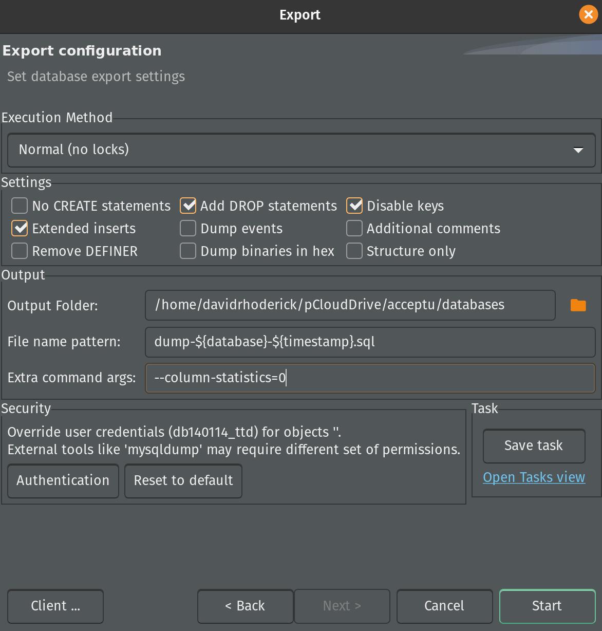 Cannot dump MySQL 5.x with mysqldump 8 · Issue #3882 · dbeaver/dbeaver ...