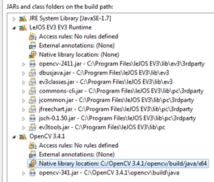 SOLVED Conflict between the libraries of OpenCV and LEGO EV3 at NATIVE_LIBRARY_NAME · Issue ...