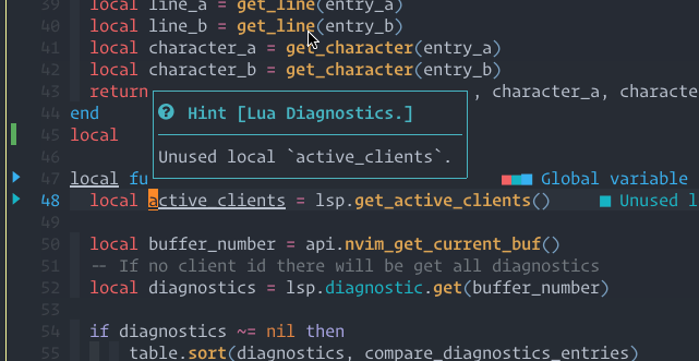 Diagnostic type not shown in line diagnostic · Issue #135 · nvimdev/lspsaga.nvim · GitHub