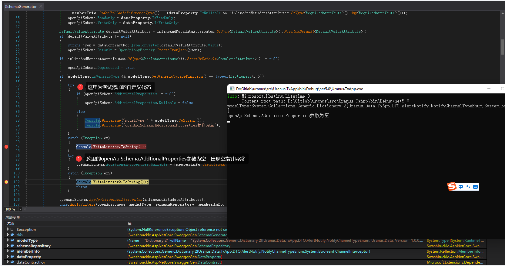 [BUG] 在Swashbuckle.AspNetCore.SwaggerGen.dll 6.3.0 的组件中存在空指针引用错误 · Issue #2405 · domaindrivendev ...