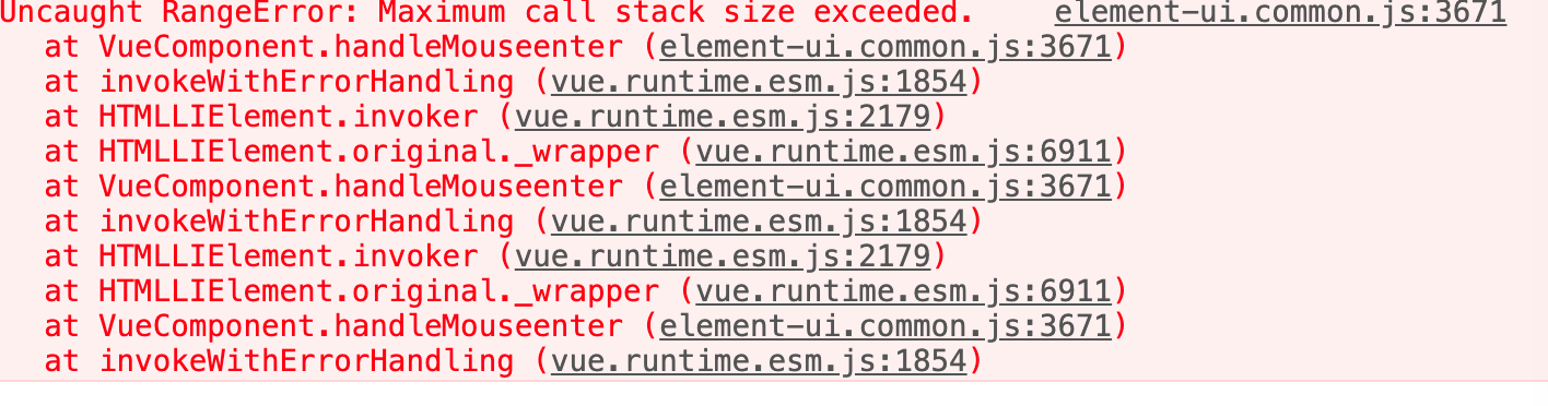 👾 BUG | 升级element-ui 2.11.0 后顶部菜单报错 · Issue #204 · d2-projects/d2-admin · GitHub