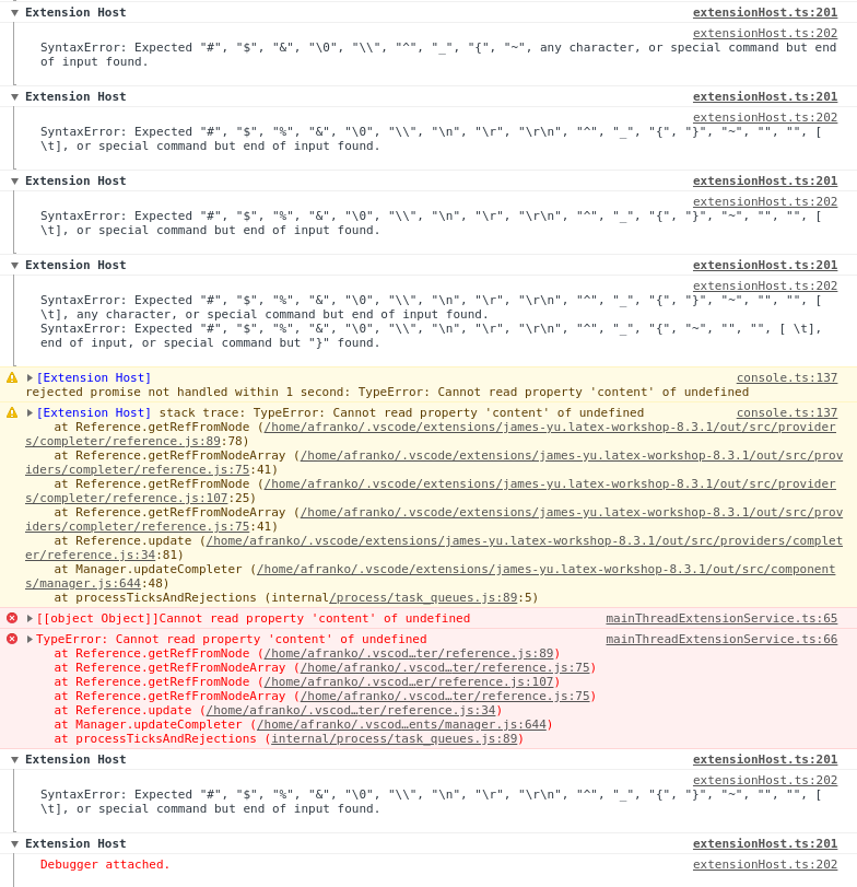 LaTeX Workshop make everything "unloaded" for a while...? · Issue #1795 · James-Yu/LaTeX ...