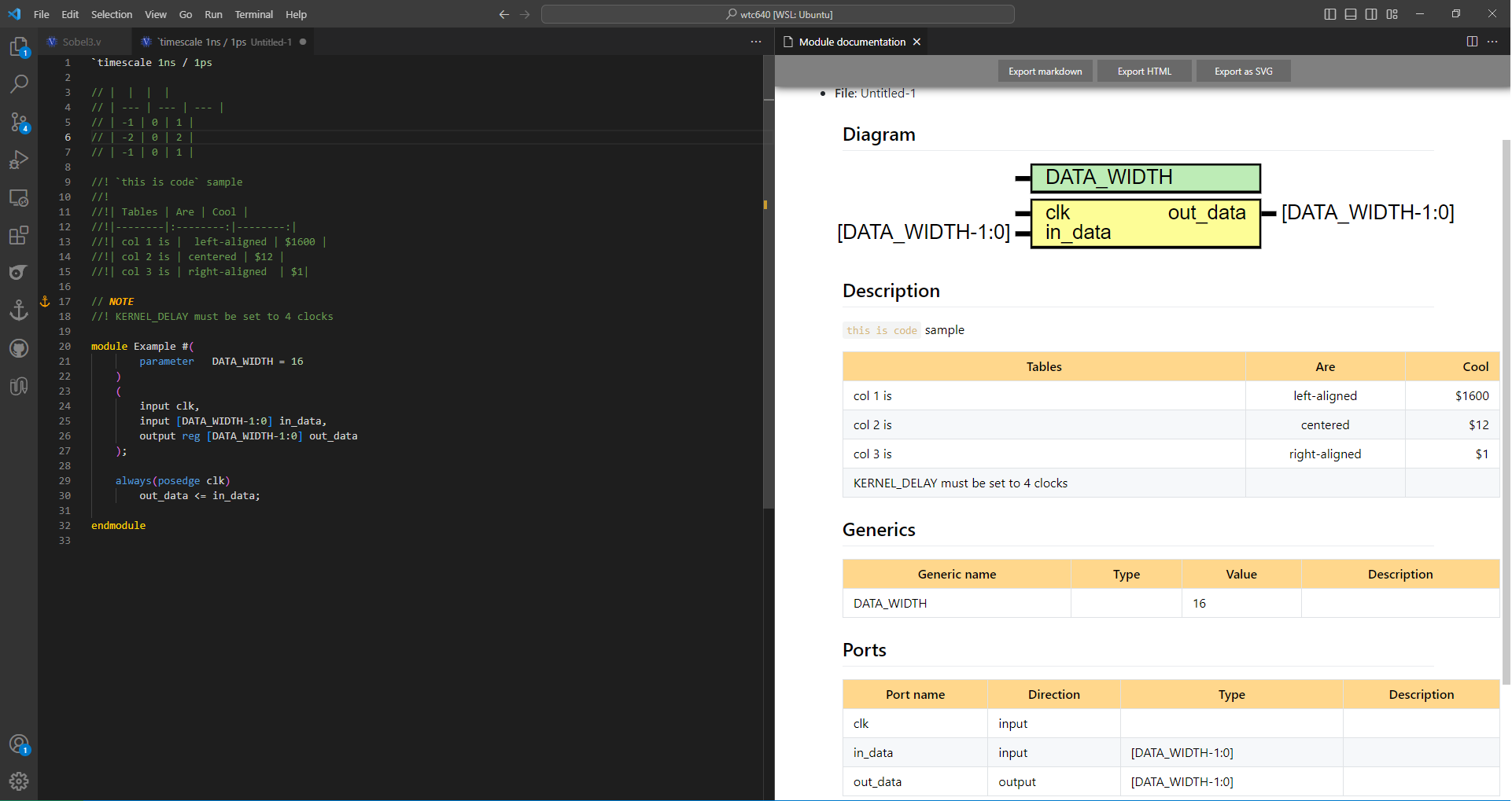 Table preview · Issue #441 · TerosTechnology/vscode-terosHDL · GitHub