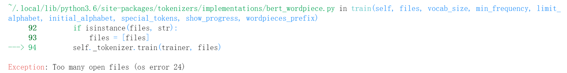 Allow handle a large number of files for Tokenizer training · Issue #163 · huggingface ...