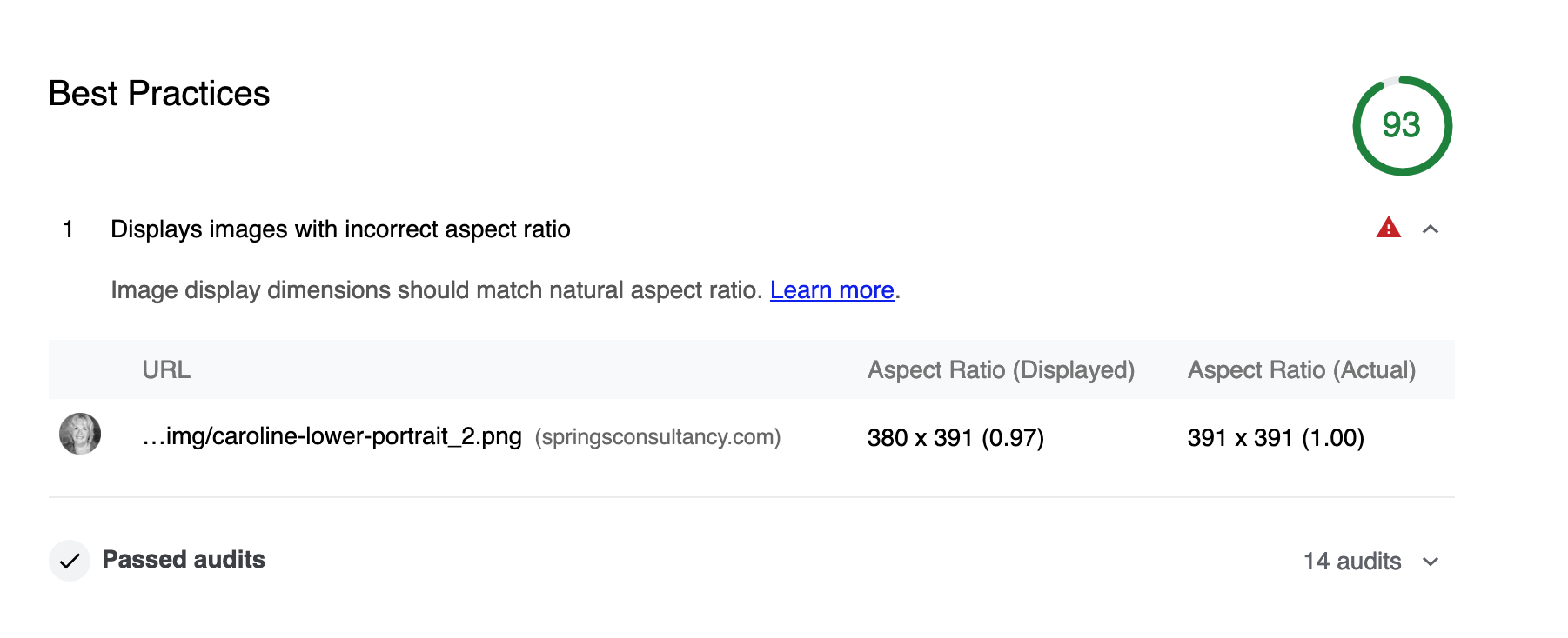 Displays images with incorrect aspect ratio - BUG · Issue #7643 · GoogleChrome/lighthouse · GitHub