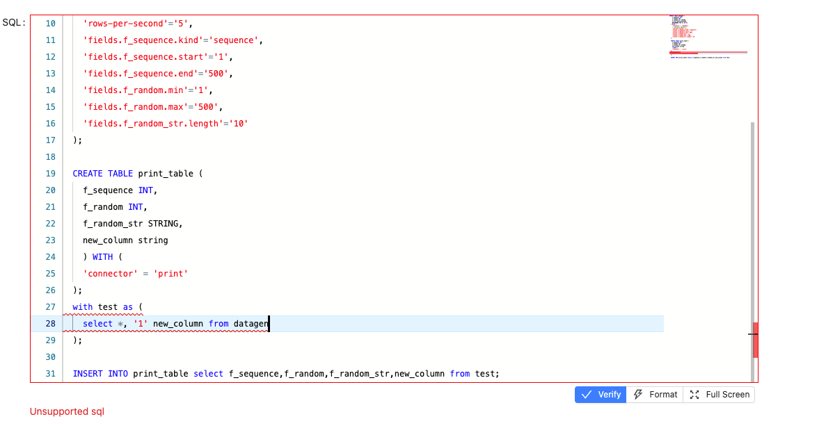 Bug Unsupported With Clause · Issue 2348 · Apacheincubator Streampark · Github 