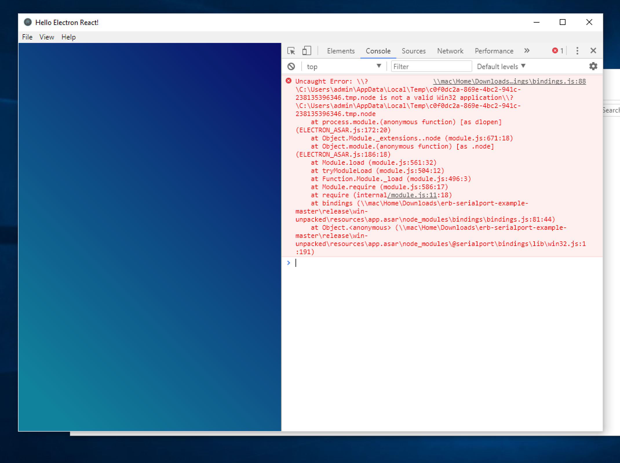 Problem Compiling Node Serialport For Windows Via Boilerplate · Issue 1738 · Electron React