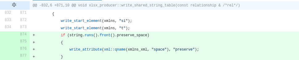 error what(): xl/sharedStrings.xml: error: duplicate attribute · Issue #290 · tfussell/xlnt · GitHub