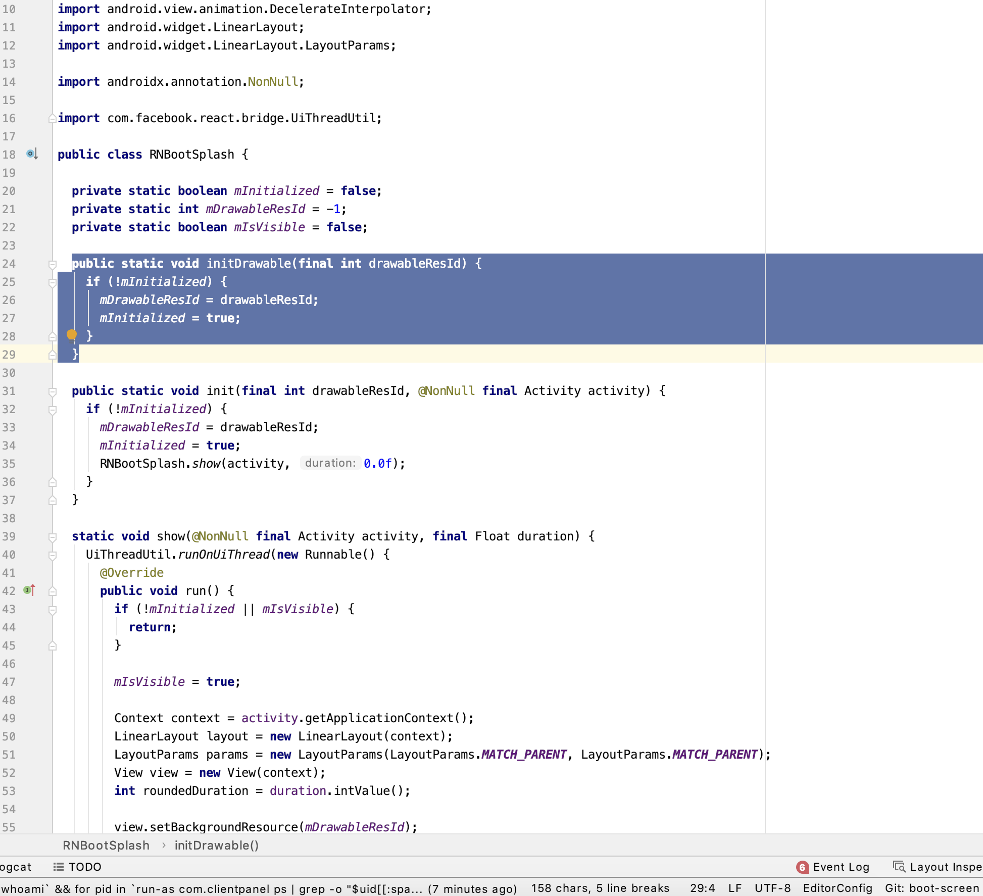 New feature android · Issue #130 · zoontek/react-native-bootsplash · GitHub