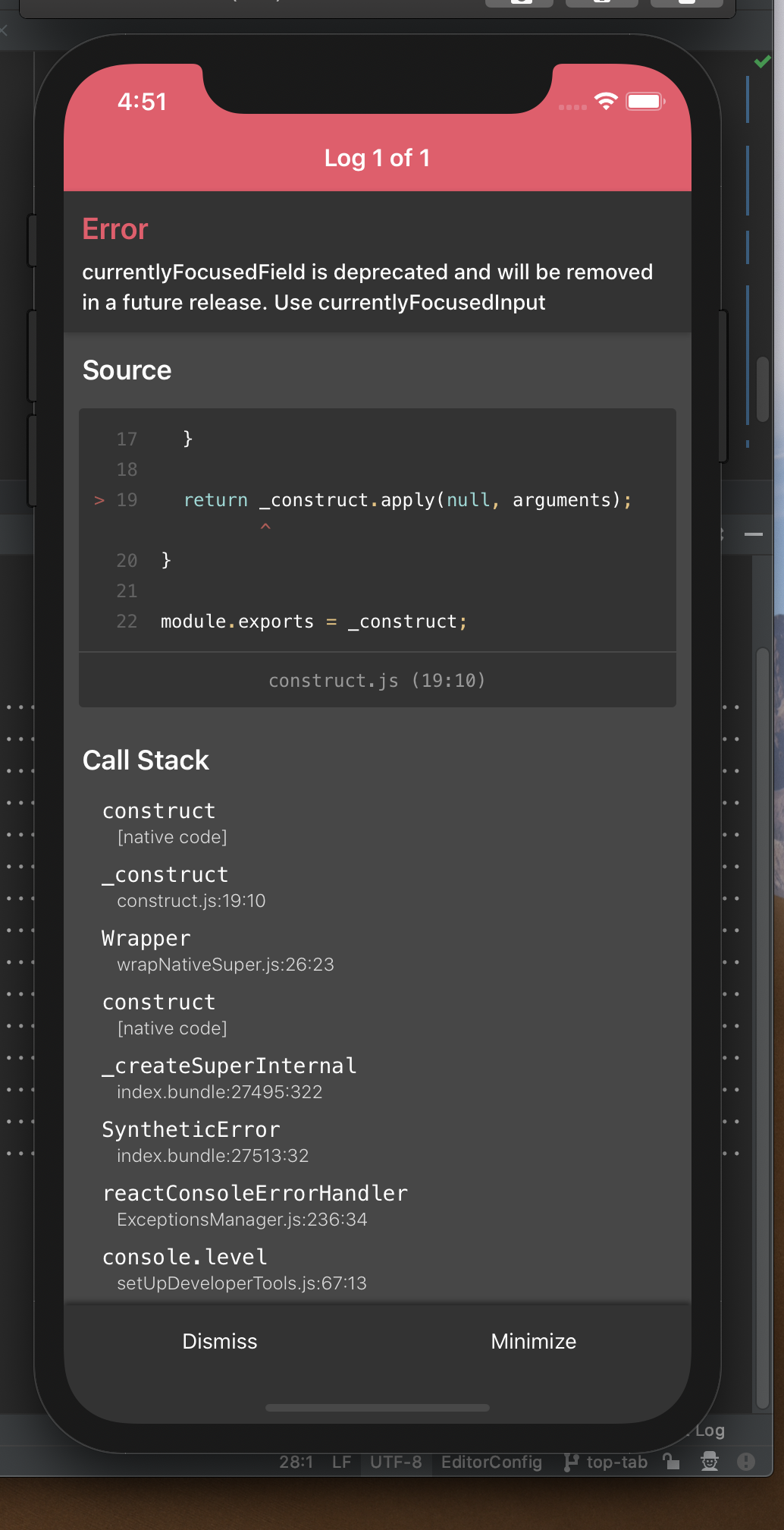 Currentlyfocusedfield Is Deprecated React Native 0630 · Issue 8566 · React Navigationreact