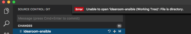 A Directory With Modified Content Untracked Content Throws Error Unable To Open File Is A