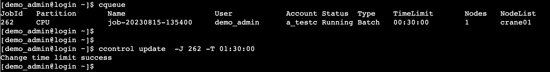 普通用户不能修改自己作业的timelimit · Issue #169 · PKUHPC/CraneSched · GitHub