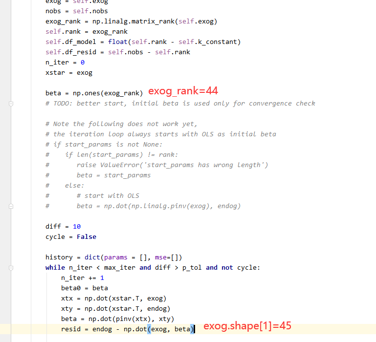 quantreg in Linear Model raise an Exception · Issue #7403 · statsmodels/statsmodels · GitHub