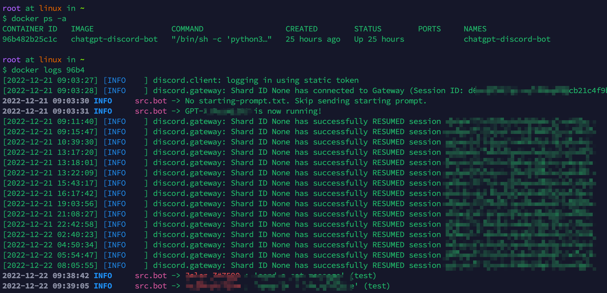 Bot Stop Responding After A While When Running In Docker Environment · Issue 91 · Zero6992 2861