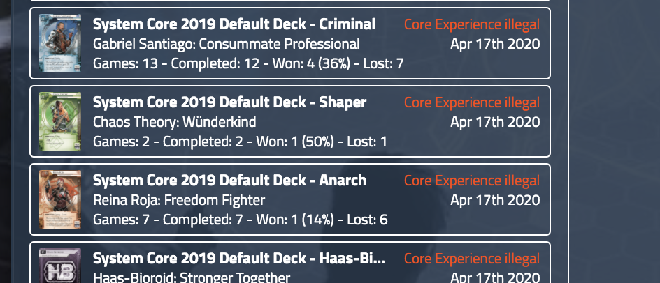 "Illegal" Decks Change to Legal on Selection · Issue #5066 · mtgred/netrunner · GitHub