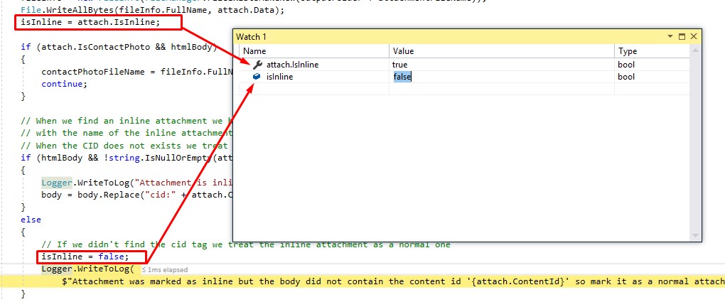 Attachment considered Inline when have ContentId that don't match on ...