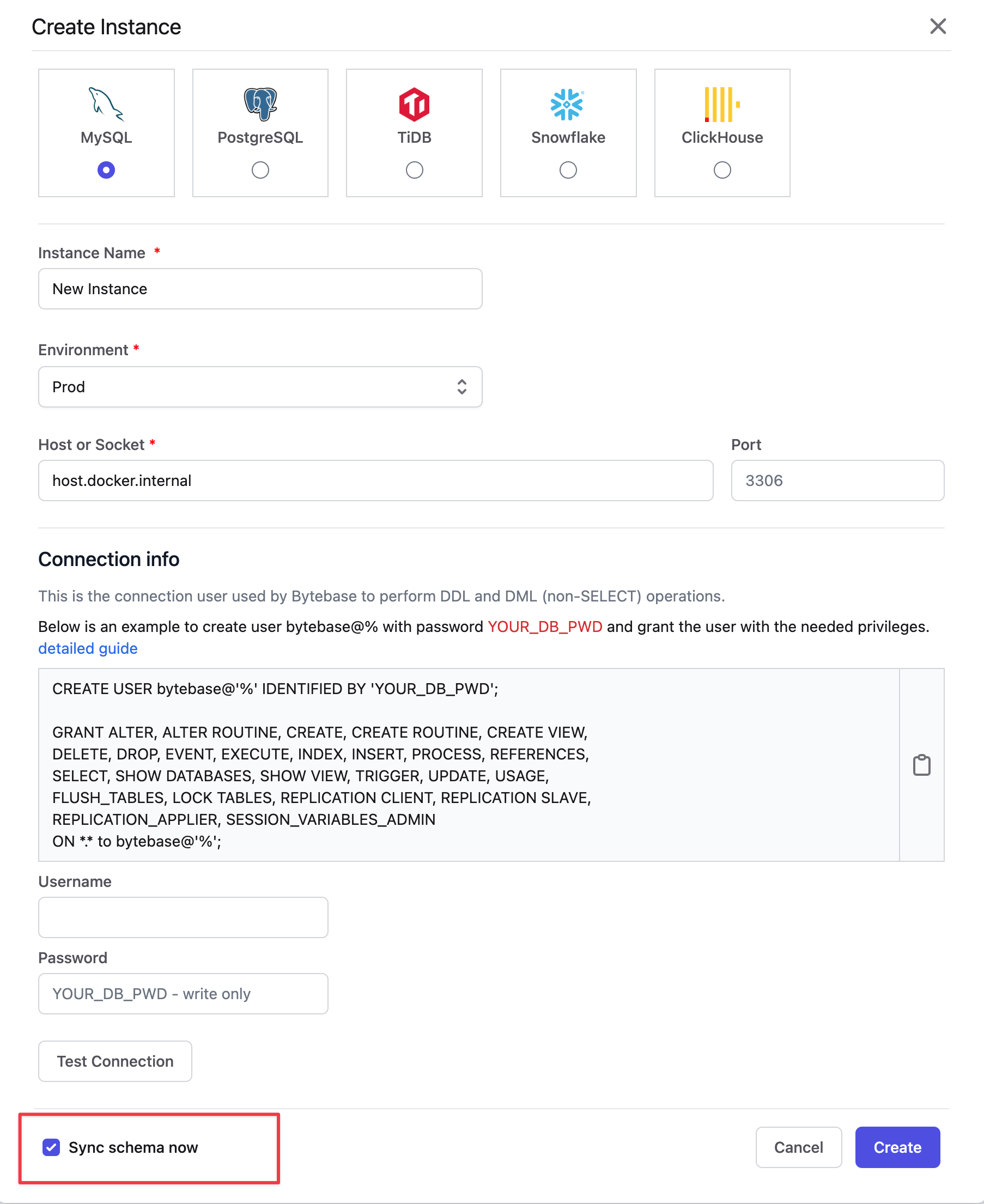 Cannot synchronize a database schema with a large amount of data · Issue #2347 · bytebase ...