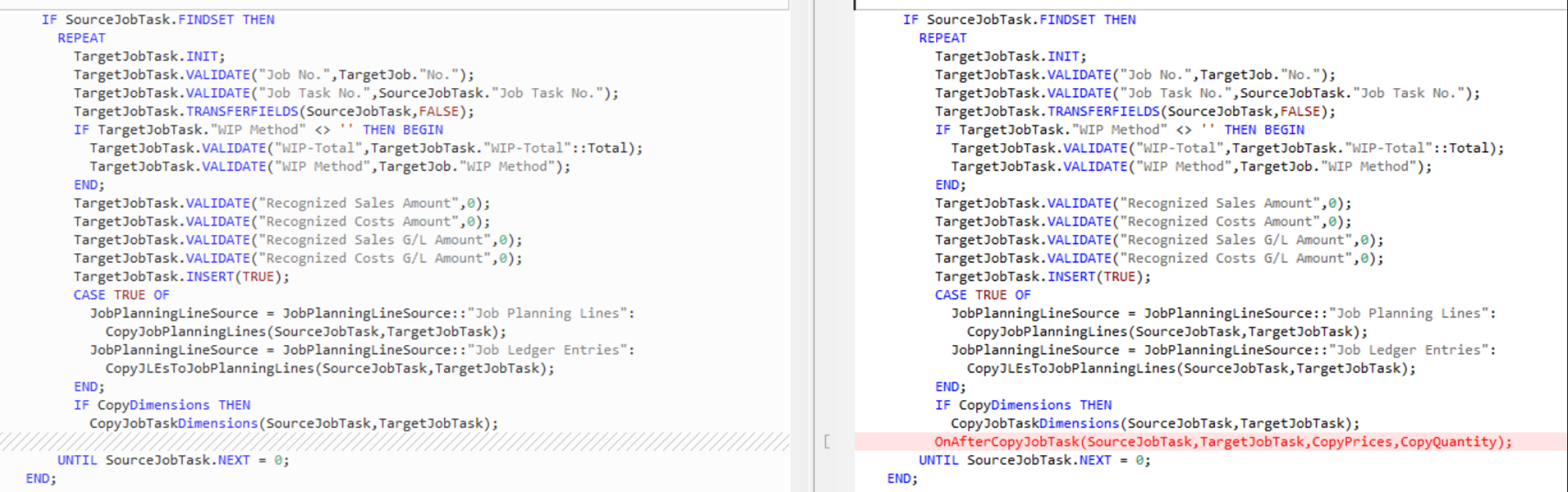 Event Request C1006.OnAfterCopyJobTask · Issue #1246 · microsoft/AL ...