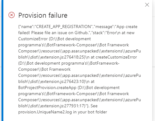 Unable To Deploy Nodejs Bot To Azure · Issue 9510 · Microsoft 0248