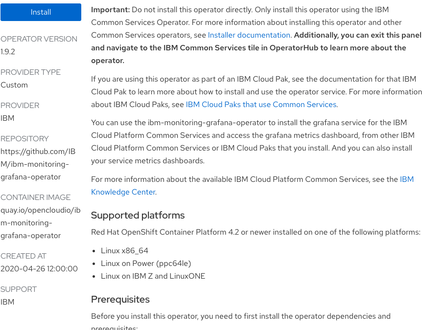 Urgent: Operator Documentation Needs Work · Issue #41 · IBM/ibm-monitoring-grafana-operator · GitHub