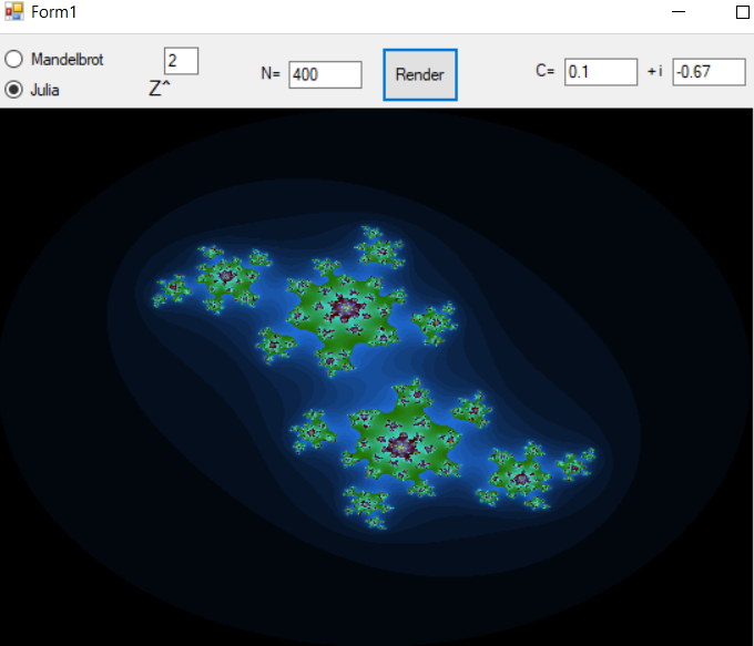 GitHub - DNikolaiev/Fractals: Visual representation of any Mandelbrot ...