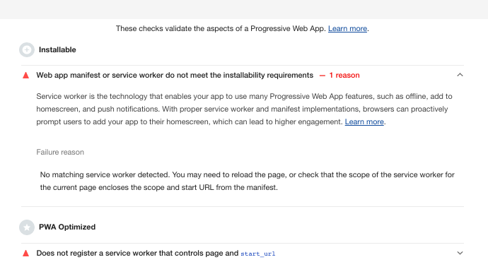 No matching service worker detected · Issue #285 · shadowwalker/next-pwa · GitHub