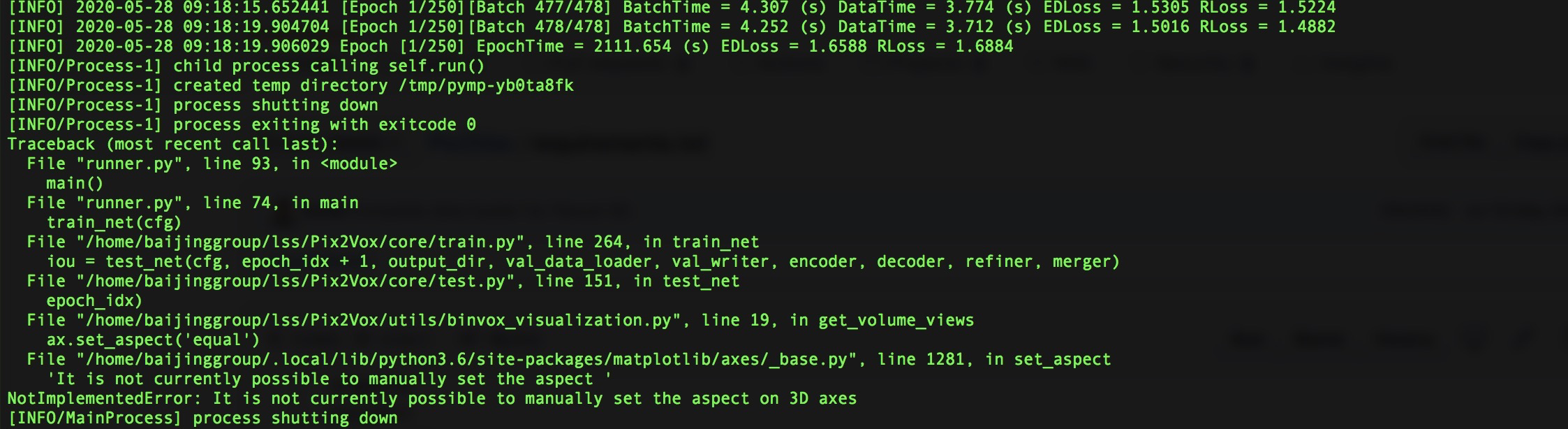 NotImplementedError: It is not currently possible to manually set the ...
