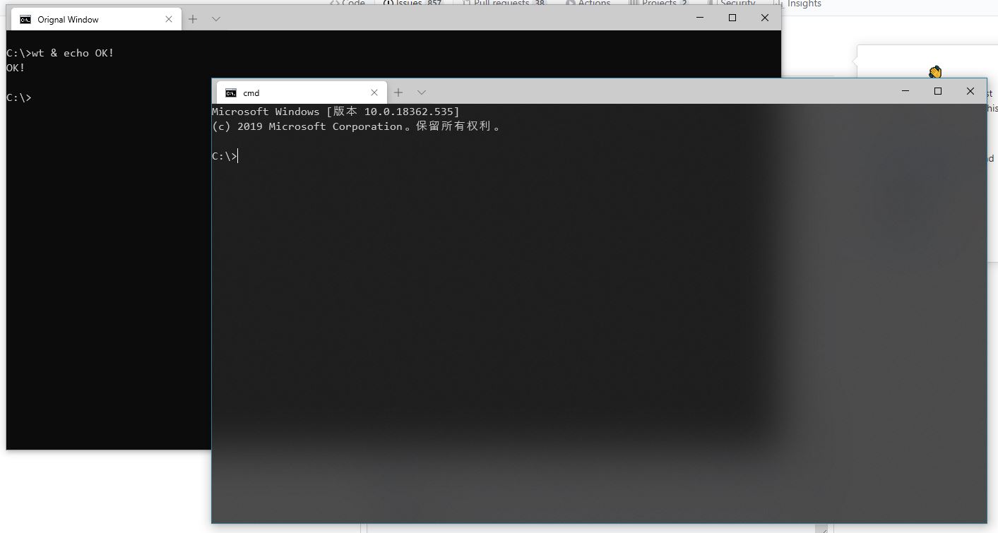 Does not return in time when invoked in batch file. · Issue #4709 · microsoft/terminal · GitHub