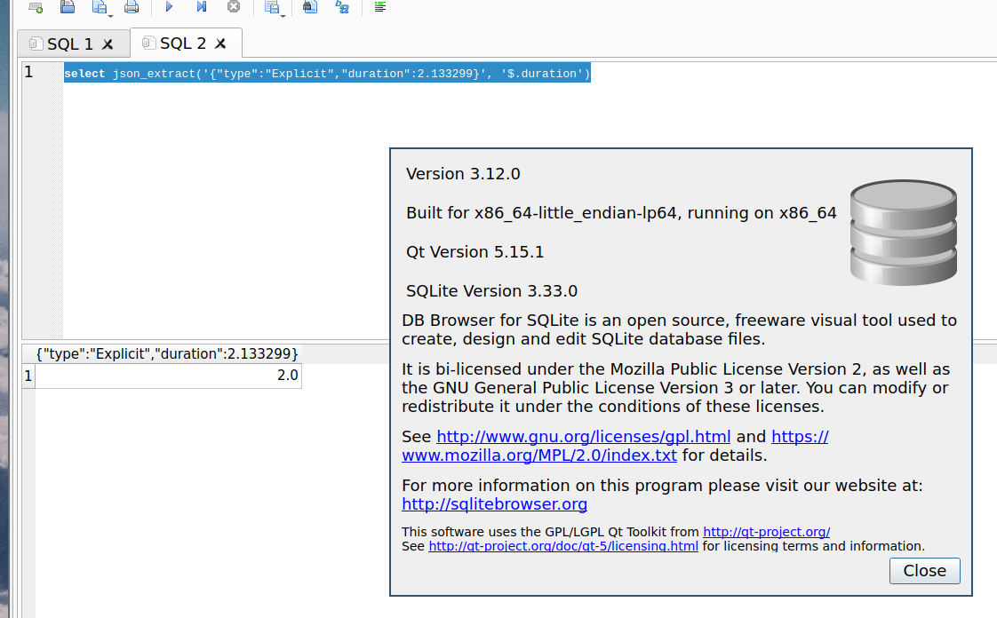 json_extract returns wrong values for REAL numbers · Issue #2094 · sqlitebrowser/sqlitebrowser ...