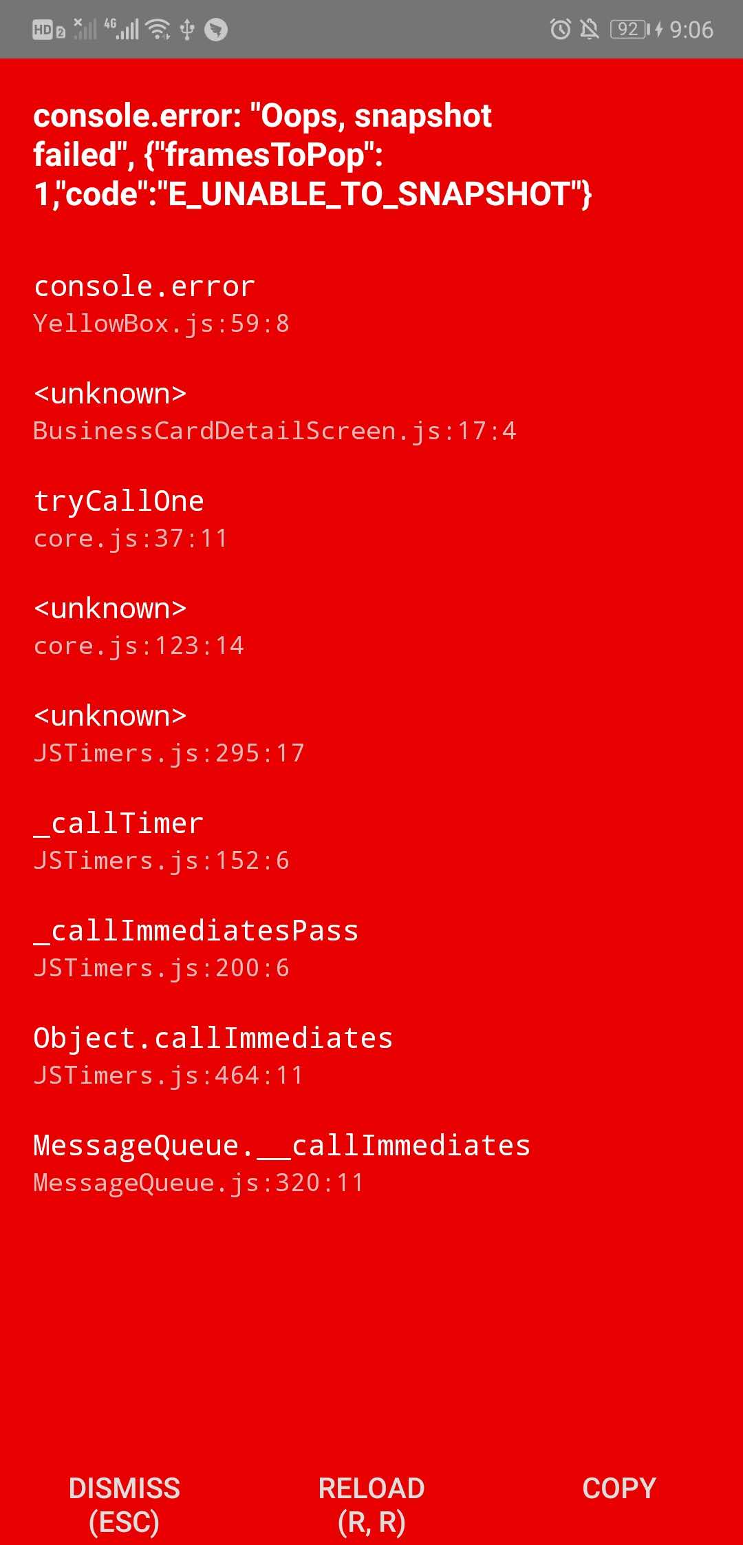 Console Error Oops Snapshot Failed { Framestopop 1 Code E Unable To Snapshot } · Issue