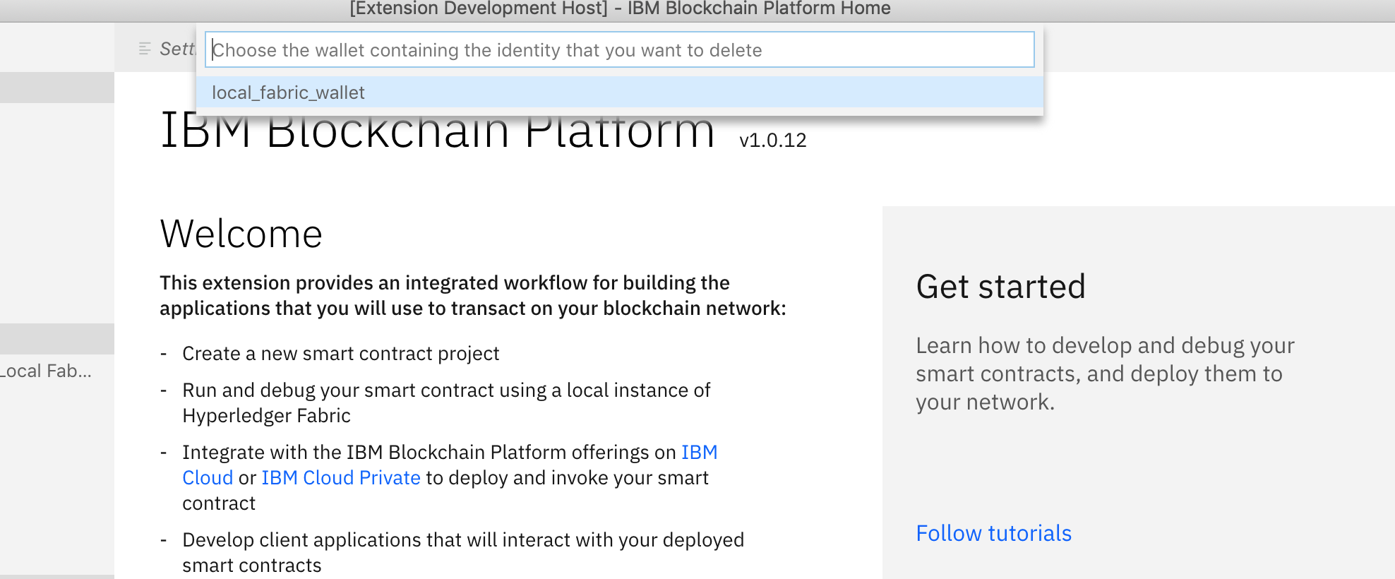 Change local fabric wallet name · Issue #1509 · IBM-Blockchain/blockchain-vscode-extension · GitHub