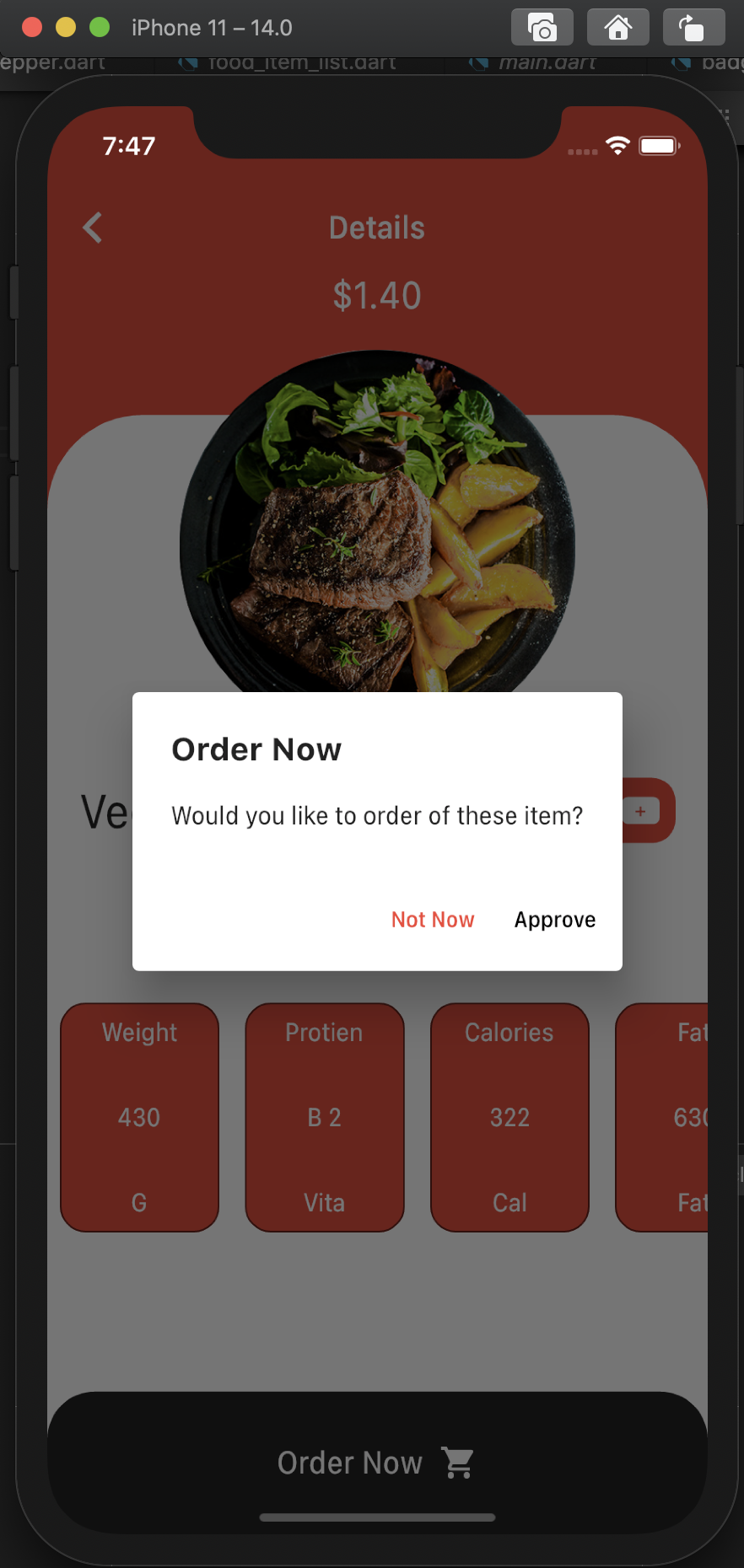GitHub - Gagan5278/RestaurantApp: An demo UI for Restaurant App developed in Flutter.