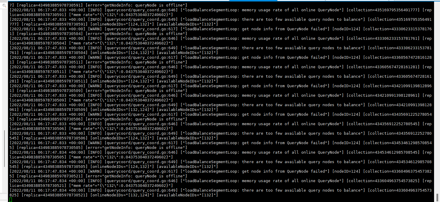 [Bug]: When reboot the server and start milvus, query node is not available · Issue #18606 ...