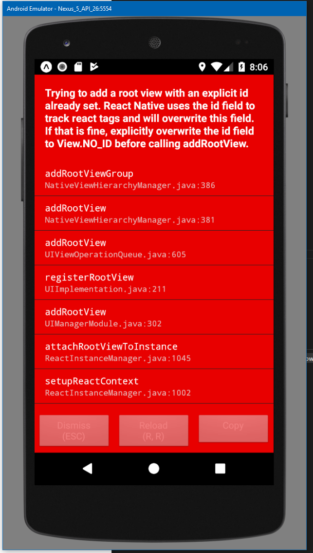 Error in Android Emulator · Issue #630 · sysgears/apollo-universal-starter-kit · GitHub