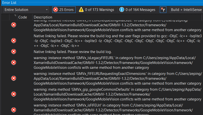 Xamarin.Firebase.iOS.MLKit unable to build with iPhoneSimulator · Issue #367 · xamarin ...