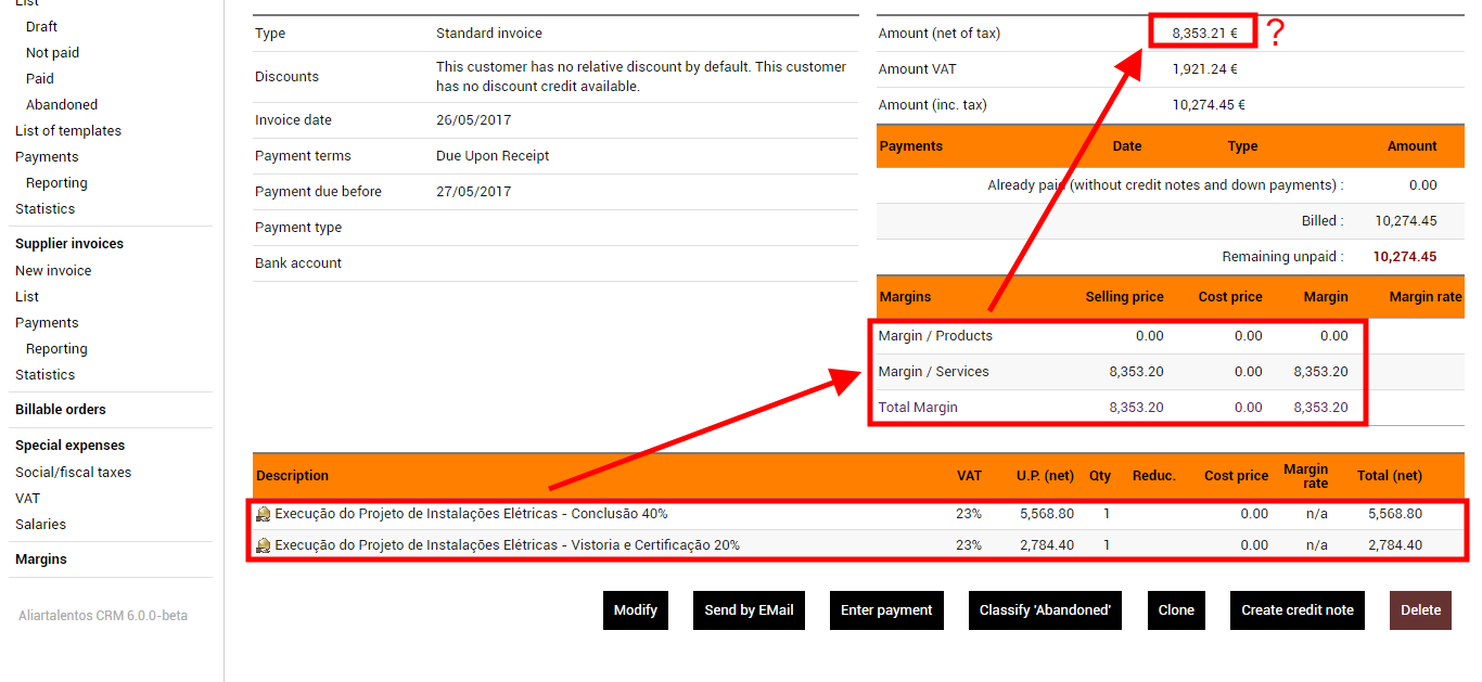 Bug: Calculations aren't being done correctly in "Customer Invoices" · Issue #7046 · Dolibarr ...