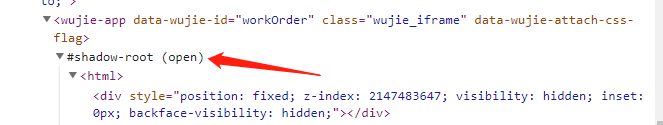 没有找到设置子应用shadowRoot 的 mode=‘closed’方式 · Issue #657 · Tencent/wujie · GitHub