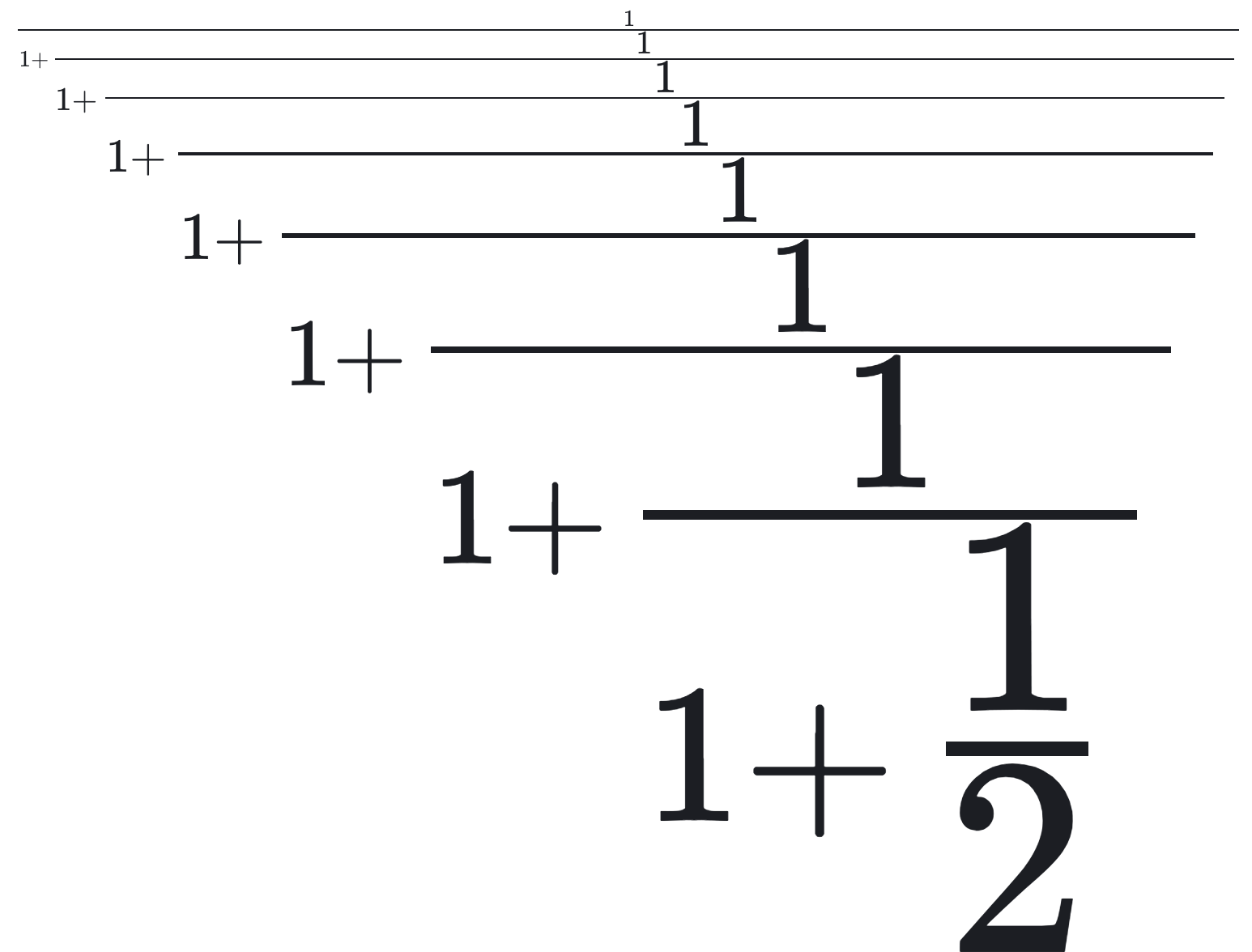 Nested \tfrac repeatedly increases font-size. · Issue #1352 · KaTeX ...