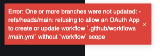 Git Sync shows all the time "Committing..." after showing error due to 'missing' workflow ...