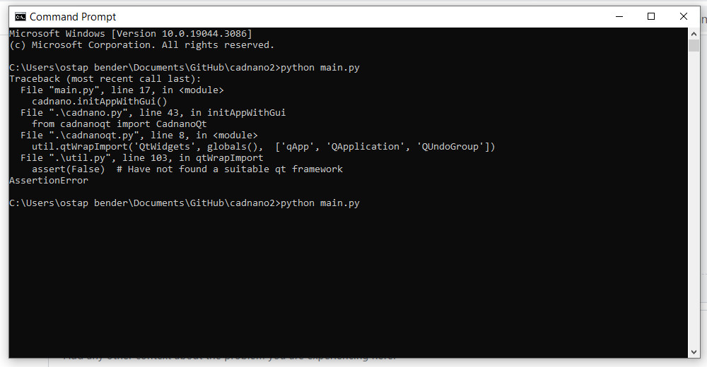 Unable to run cadnano2 · Issue #17049 · desktop/desktop · GitHub