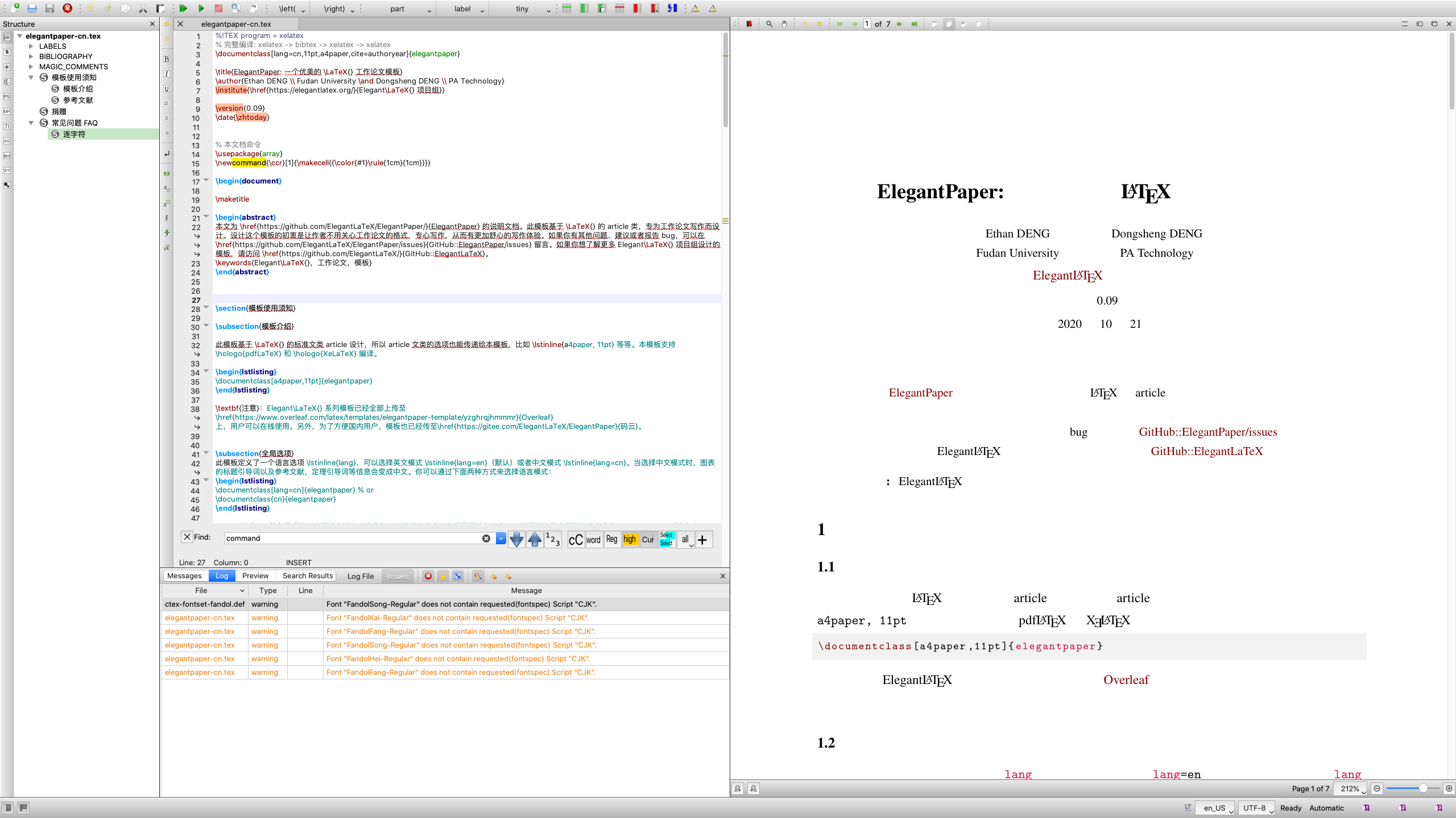 cn.tex在macOS下编译无法显示中文 · Issue #49 · ElegantLaTeX/ElegantPaper · GitHub