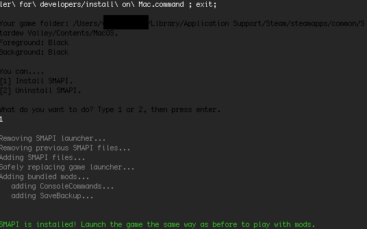 Let player switch console theme in installer · Issue #554 · Pathoschild/SMAPI · GitHub