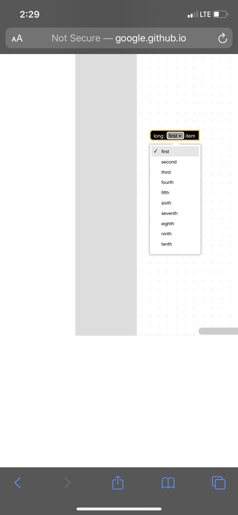 Long Dropdowns Cause Formatting Issue on iOS · Issue #3989 · google/blockly · GitHub