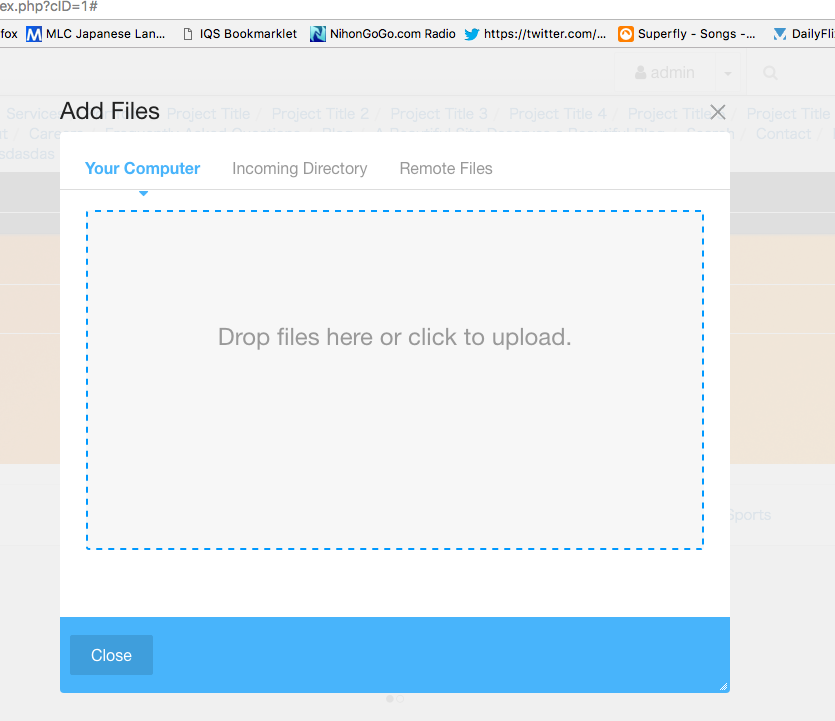 File Manager Dialog - Clicking on upload file causes page to jump · Issue #5576 · concretecms ...