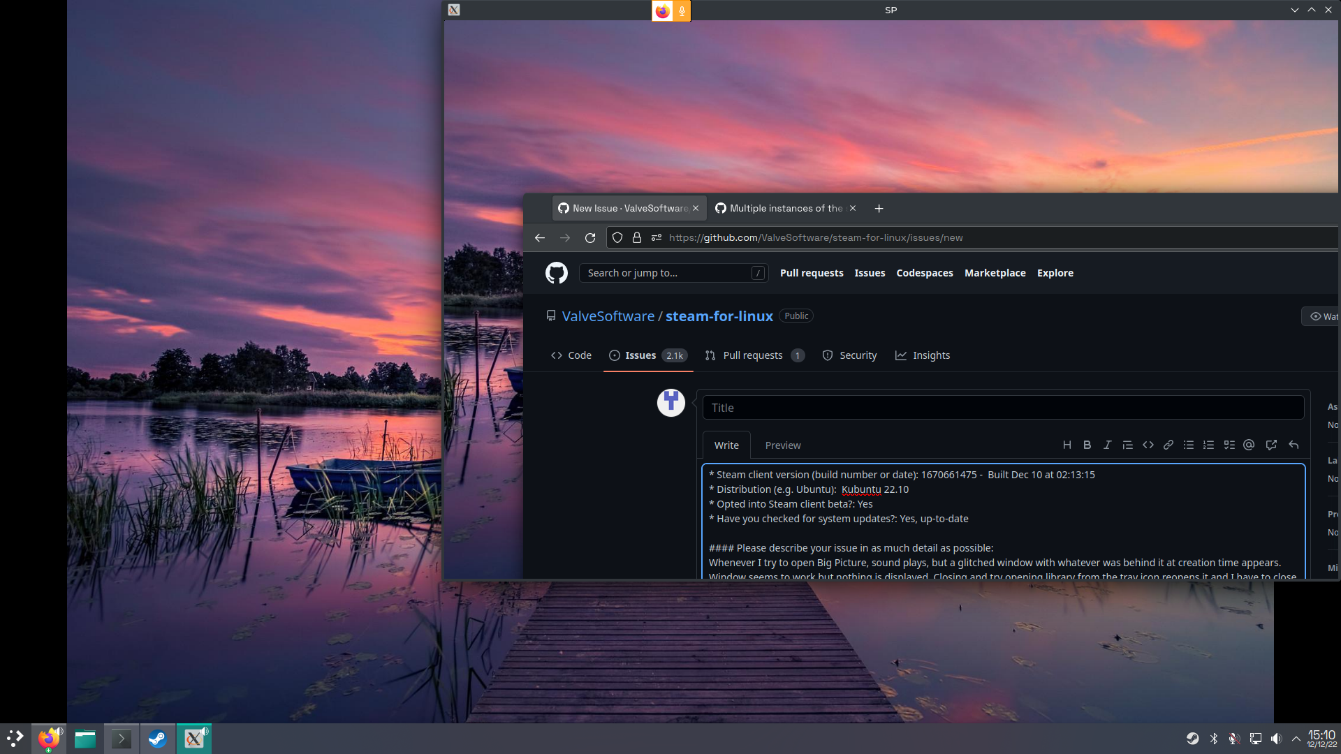 Big Picture Glitched On Beta · Issue 8987 · Valvesoftwaresteam For Linux · Github