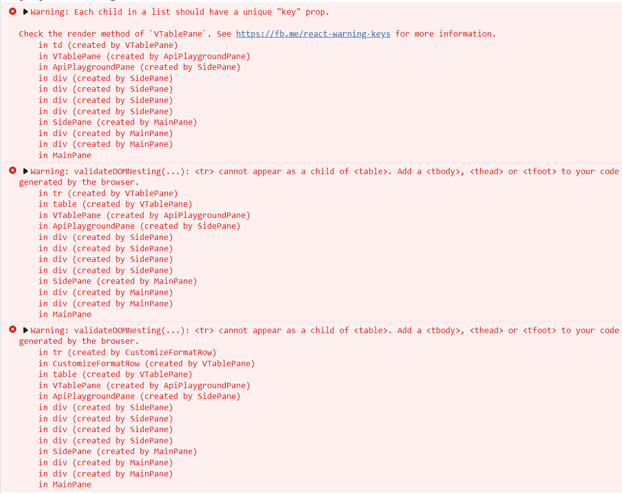 Demo Site Warning Shows When Use Vtable Api · Issue 822 · Microsoftroosterjs · Github 