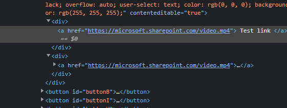 Unexpected html structure when assigning a certain string content to EditorOptions ...