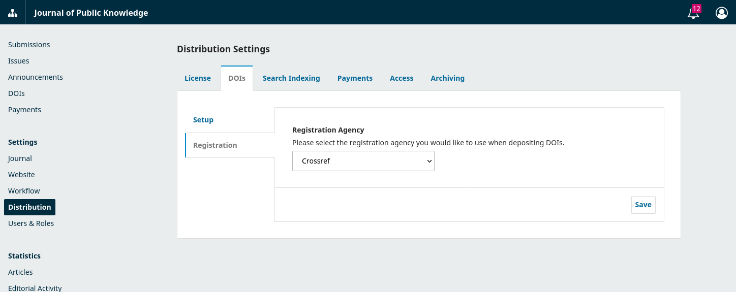 Bring DOIs into the core application and refactor to support deposit status · Issue #7014 · pkp ...